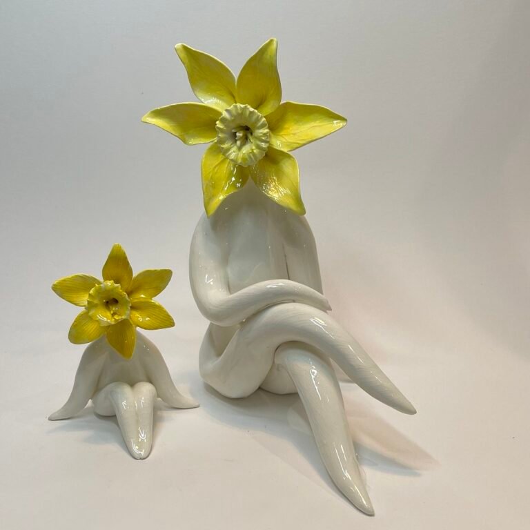 Flower Sculptures - Ceramic Sculptures from Artist Carolyn Clayton